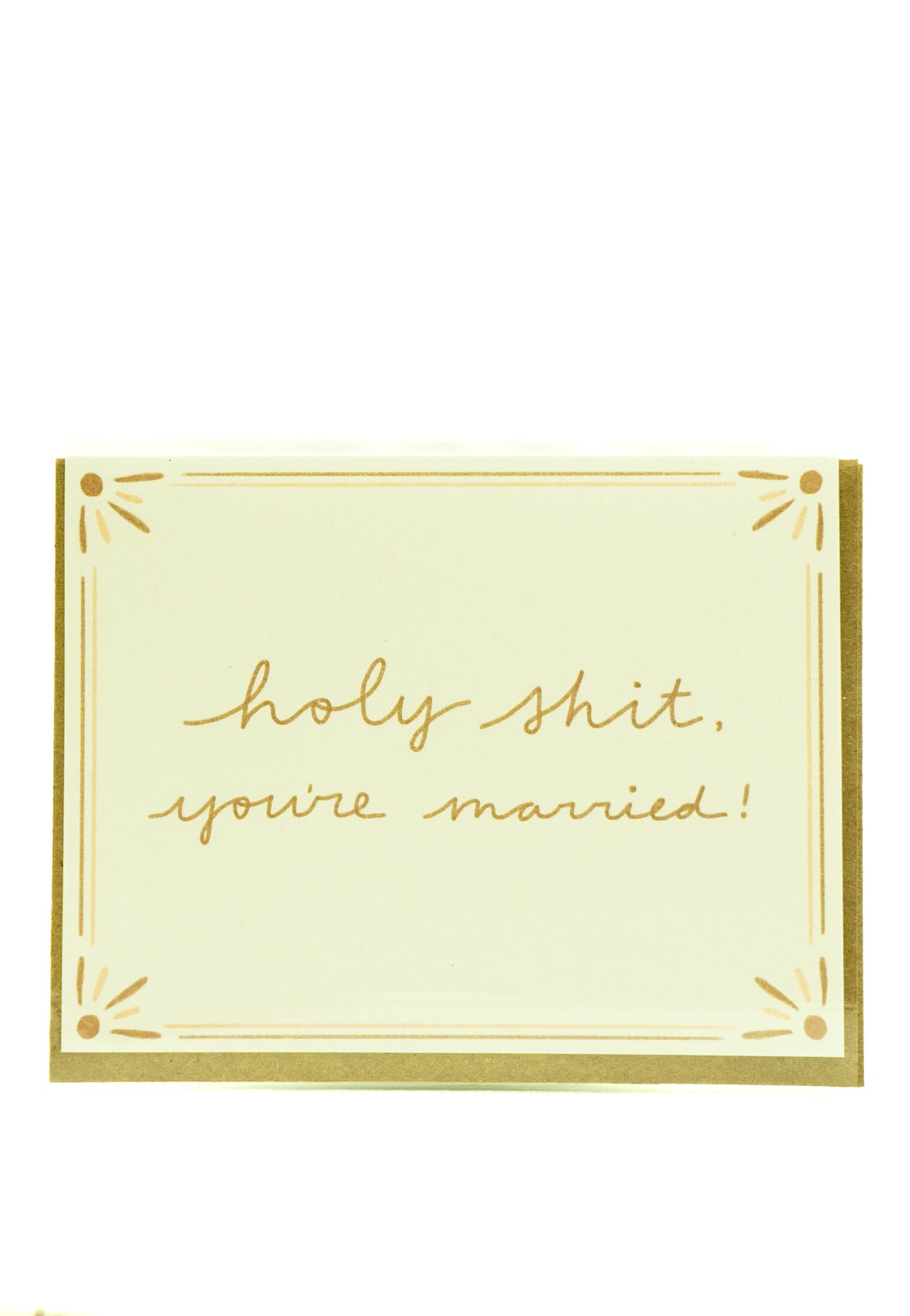 Holy Shit, You're Married! Card by Maija Rebecca – MadeHere