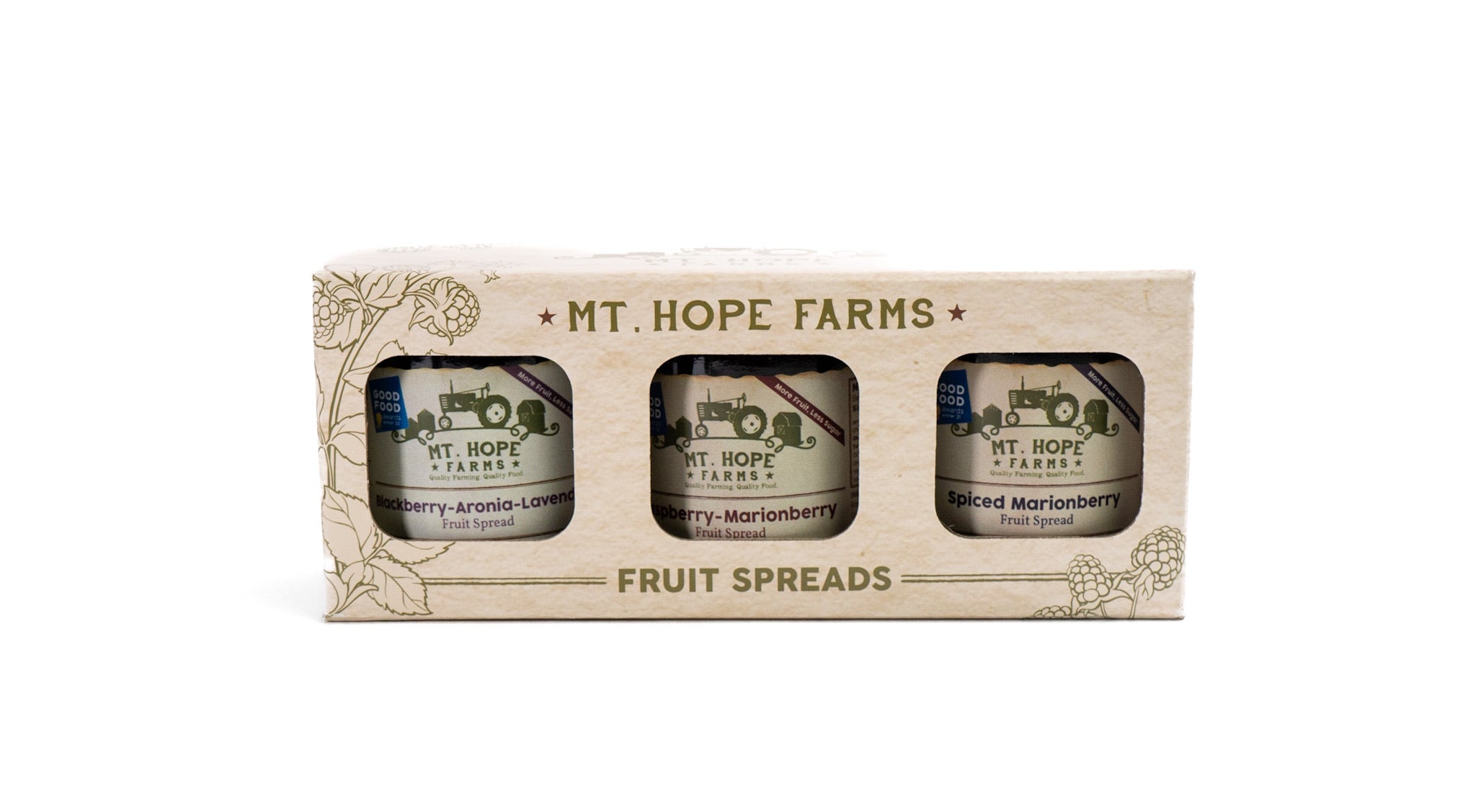 Good Food Award Trio Set Fruit Spreads by Mt.Hope Farms – MadeHere