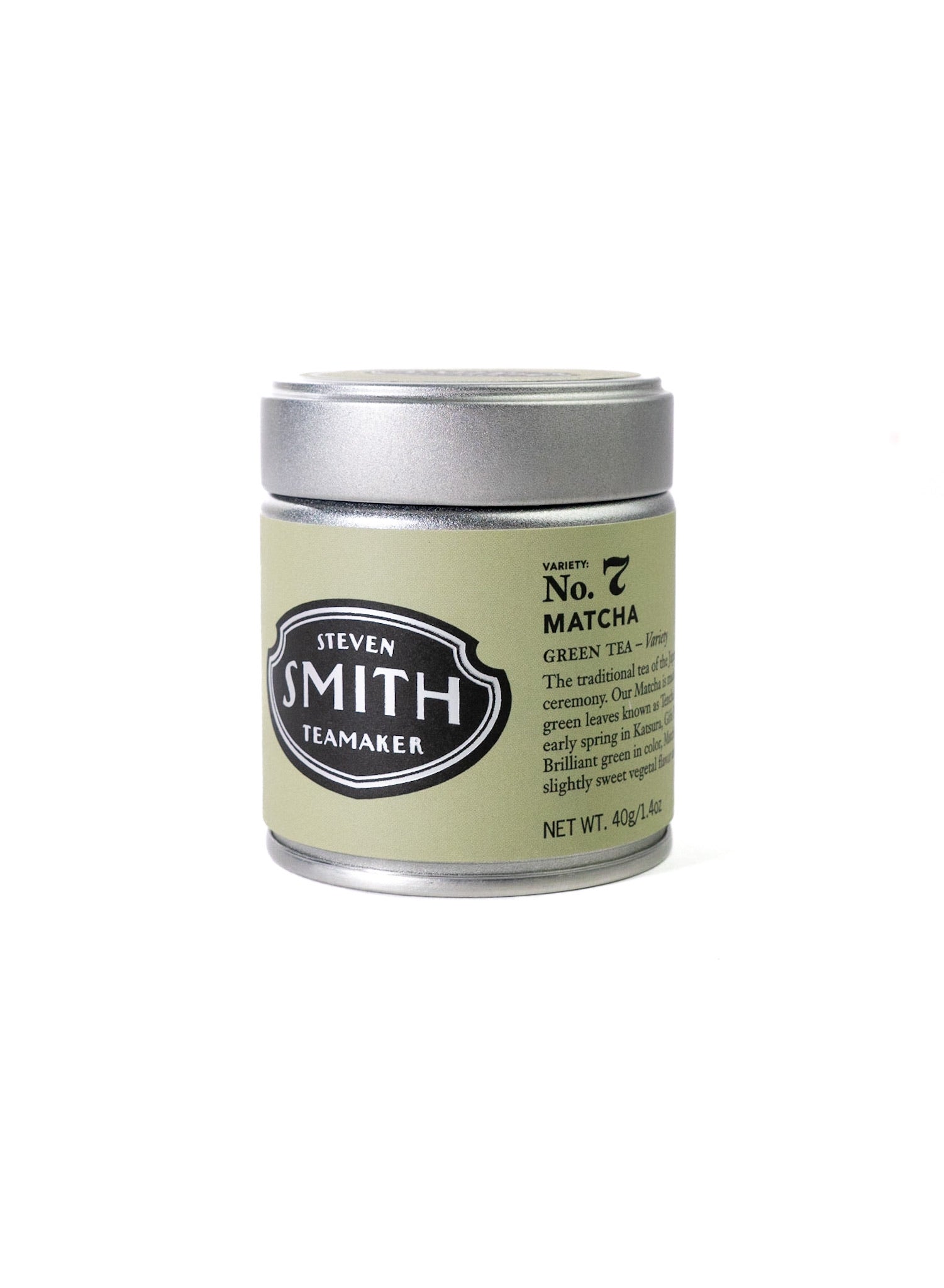 Matcha Tin 40g by Smith Tea – MadeHere