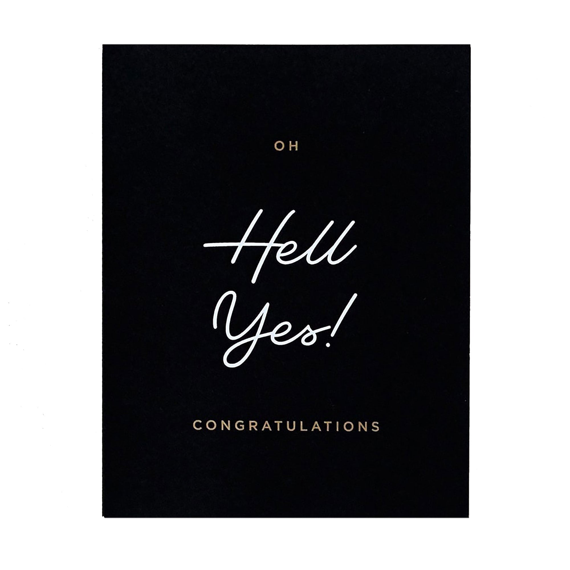 Hell Yes Congrats Card by Stefi Mar – MadeHere